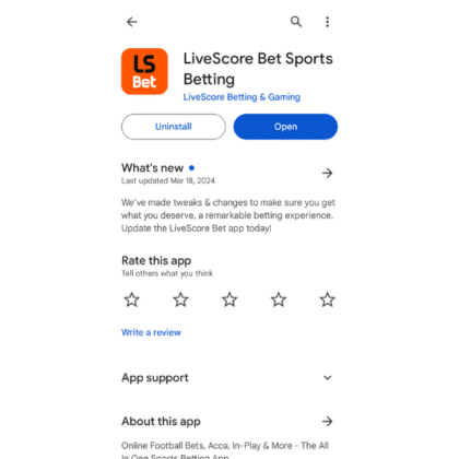 LiveScore Bet App Review & Download Guide For Nigerian Users